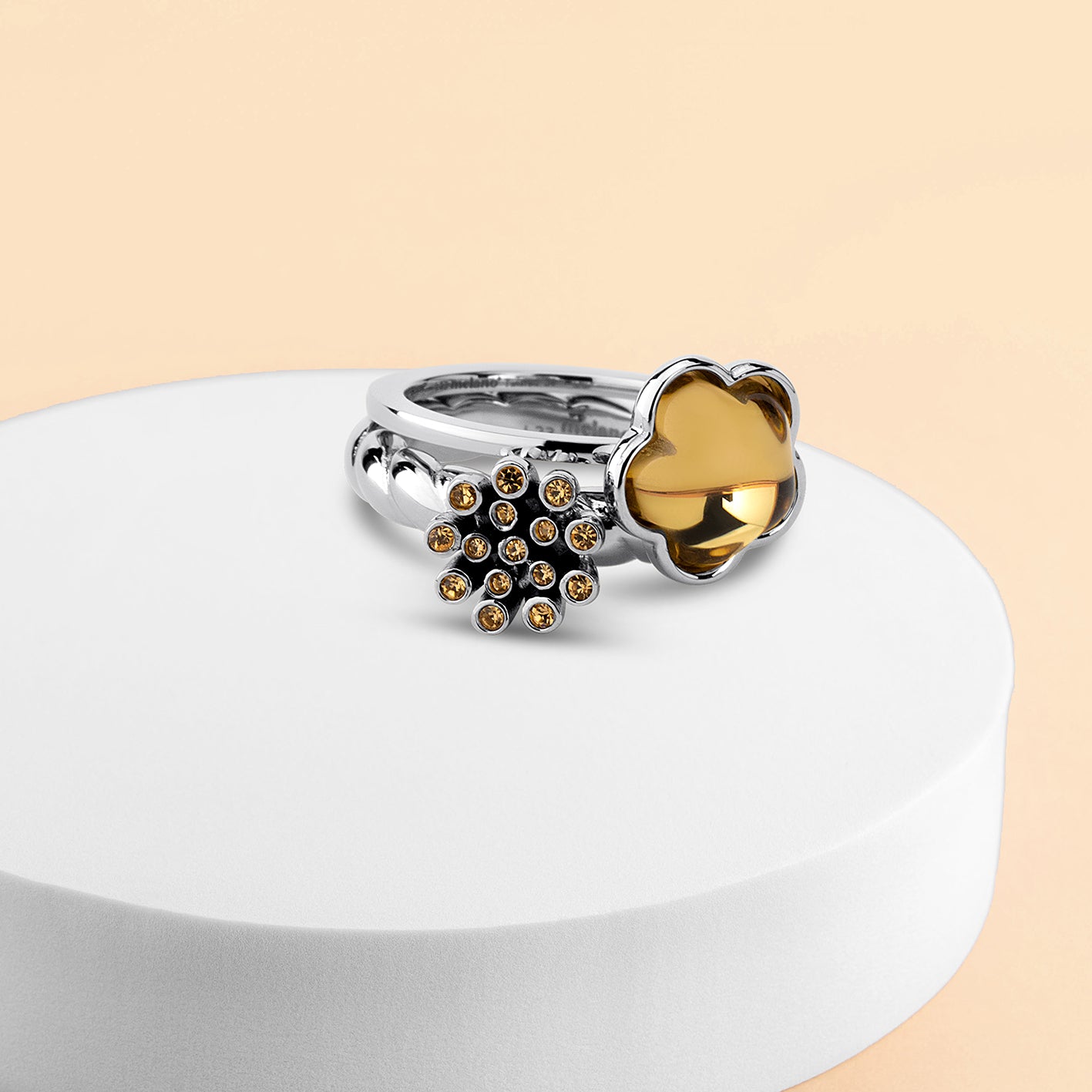 Melano Twisted Coral Cabana Ring Set