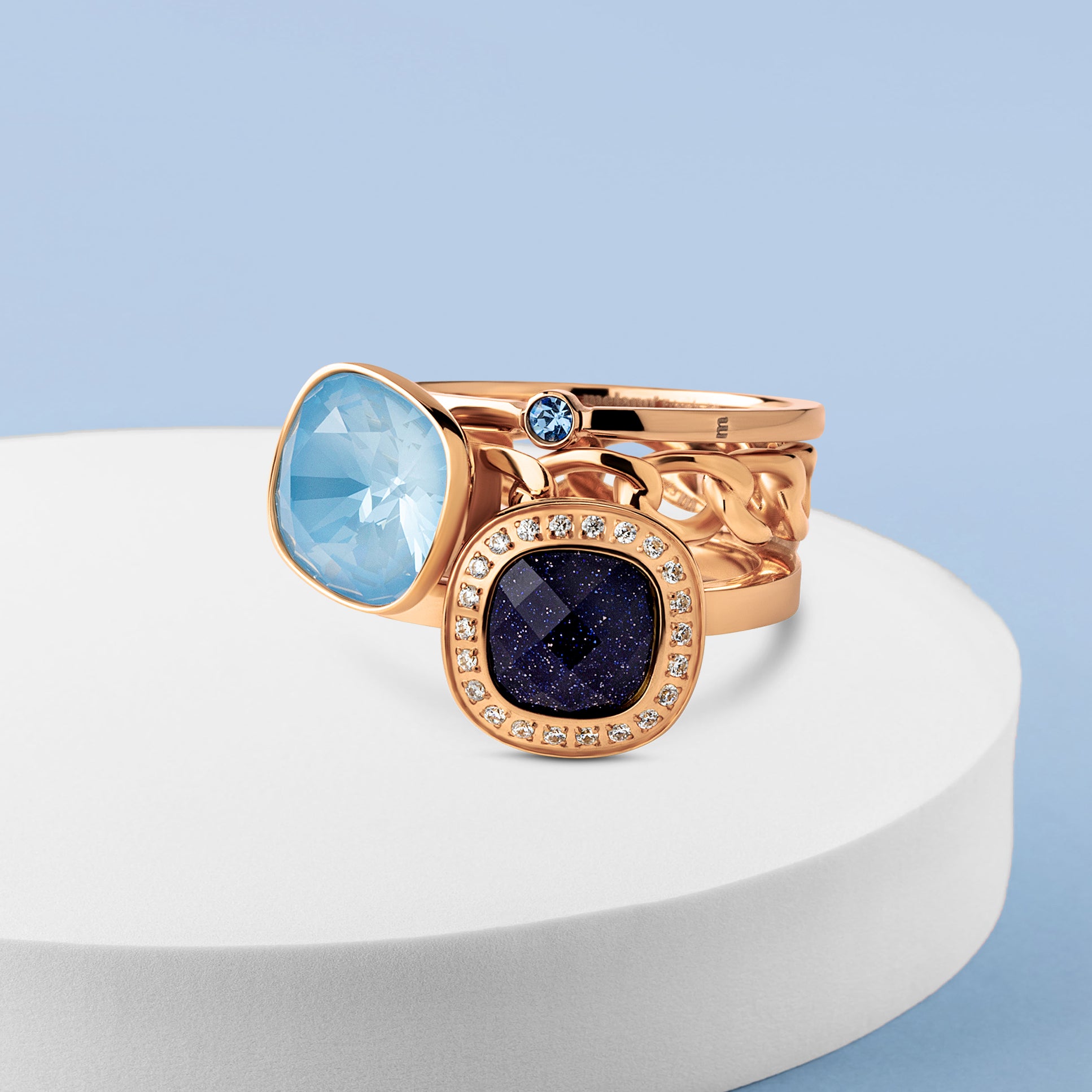 Melano Vivid & Twisted & Friends Arctic Frost Ringen Set